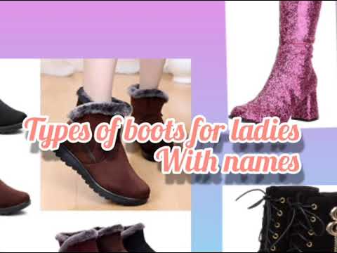 Types of boots for girls with names - YouTube