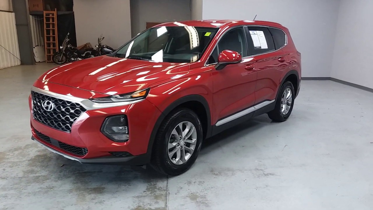 Scarlet Red 2019 Hyundai Santa Fe SE at Gulf Auto Direct - YouTube