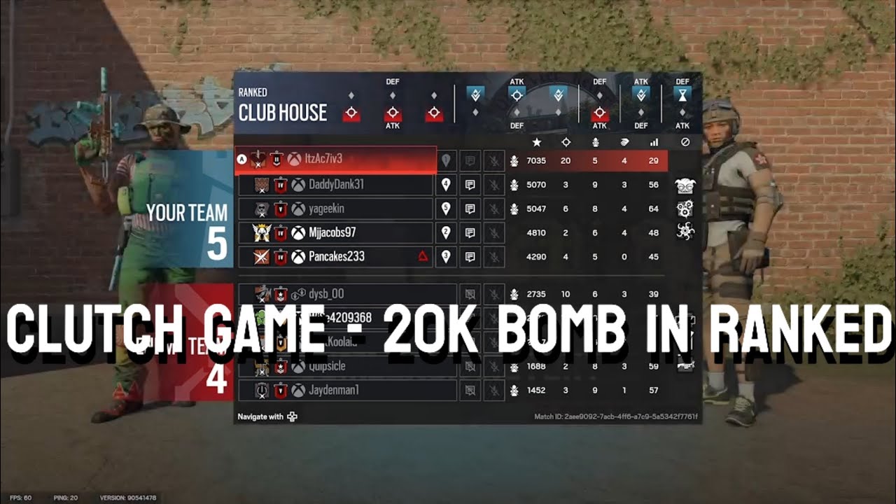 The 20-Kill Game that SAVED the Ranked Game! - (Rainbow Six Siege X ...