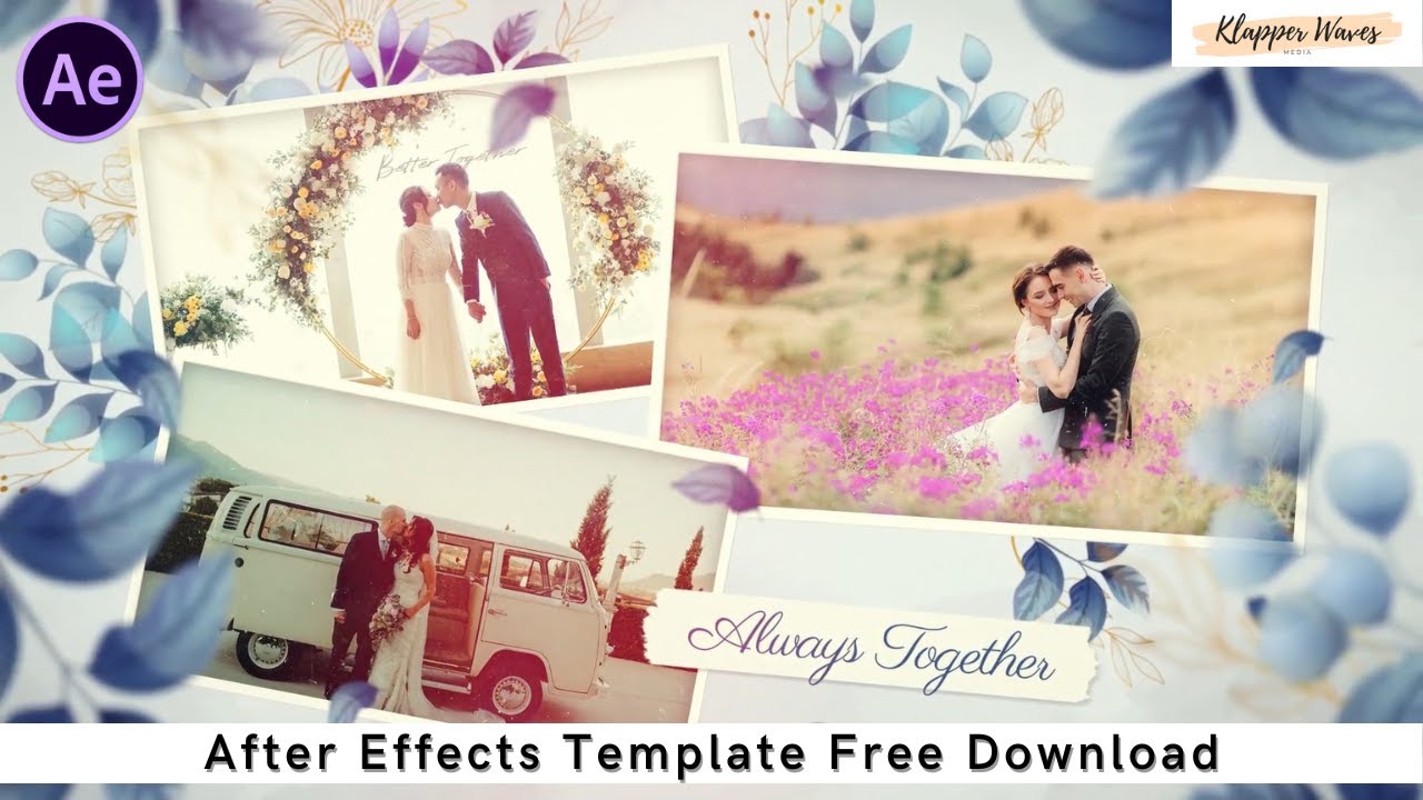 Wedding Photo Slideshow - Free Download After Effects Templates - YouTube