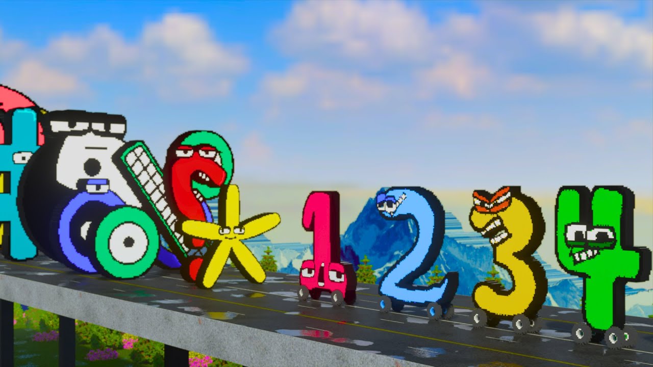 Number Lore Cars 1-20 vs Symbol Lore in Teardown - YouTube