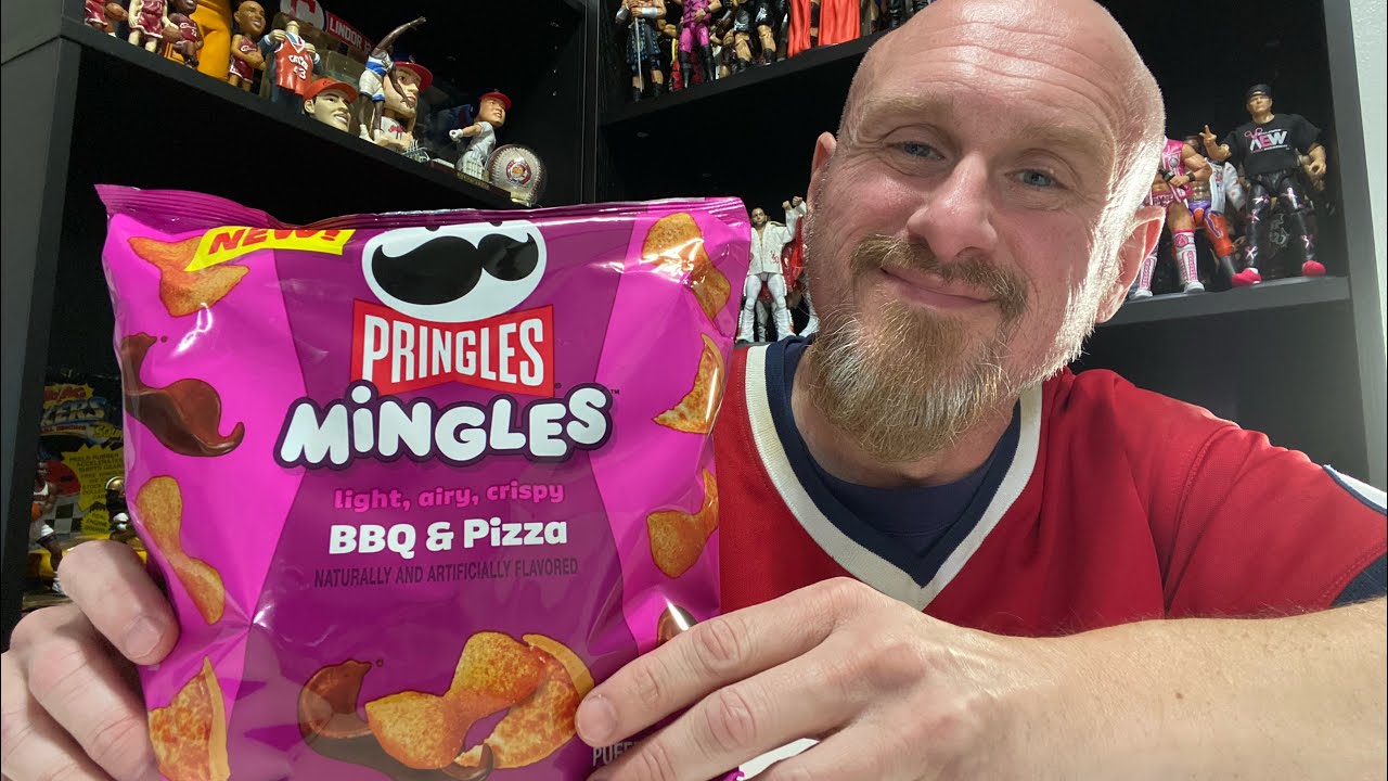 NEW Pringles Mingles BBQ & Pizza Flavor (My Review)!!! - YouTube