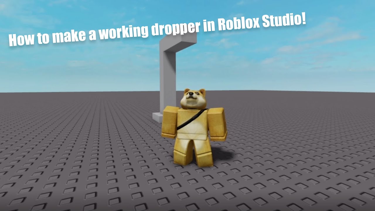 How to make a dropper in RBLX Studio! - YouTube