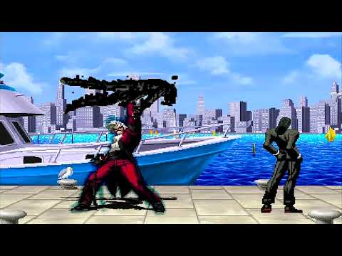 KOF Mugen) Dark God Rugal Vs Gustab M.