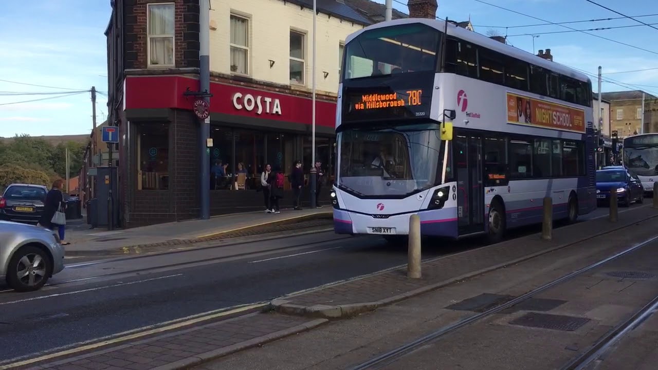First Bus Sheffield 35320 At Hillsborough On School Service 780 - YouTube