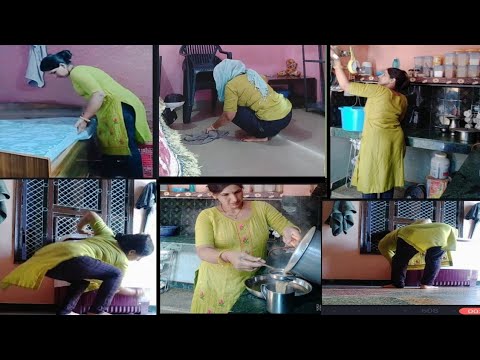 My Desi Village Life house cleaning vlog💁😚||Morning house 🏠 Cleaning ...