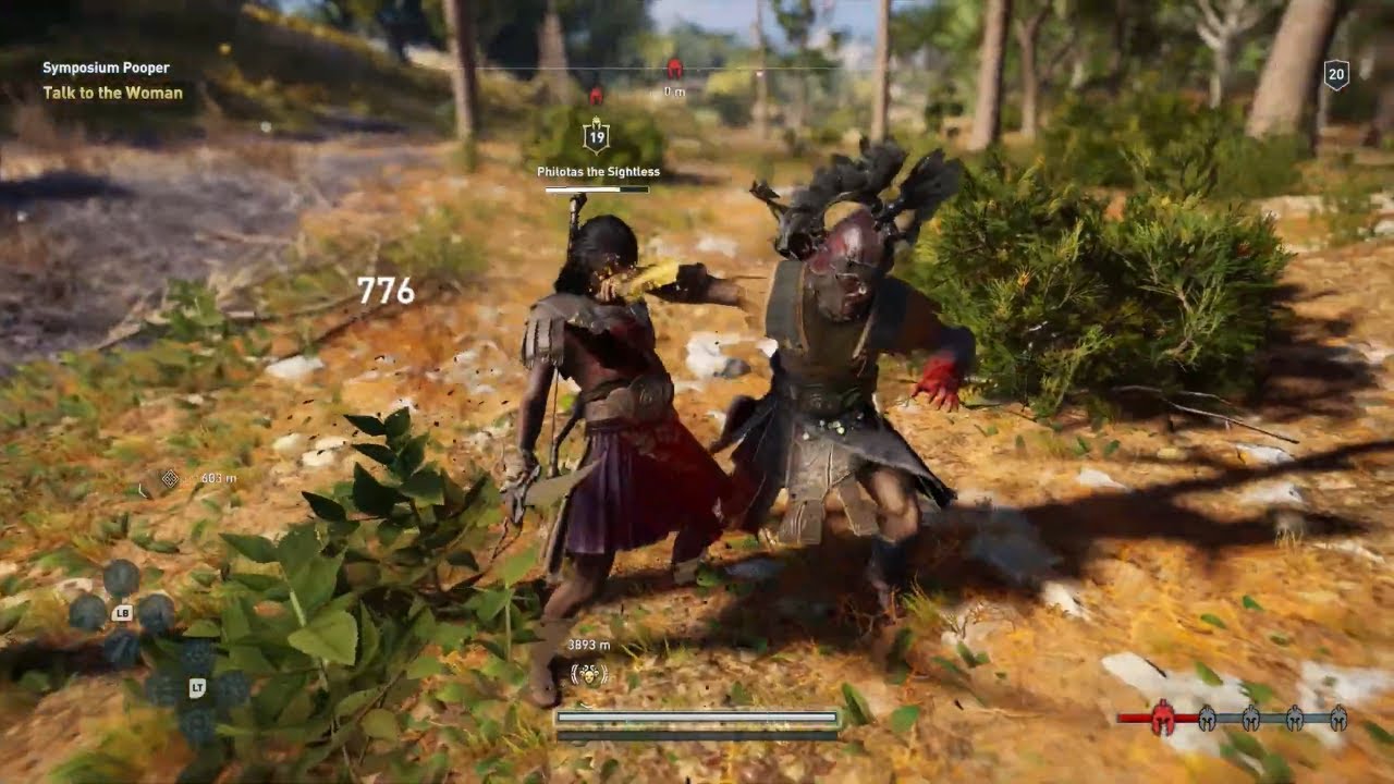 Philatos the Sightless Mercenary Vs Alexios - Assassins Creed Odyssey ...
