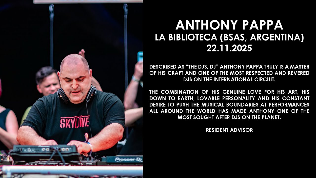 ANTHONY PAPPA (Australia) @ La Biblioteca (BsAs, Argentina) 22.11.2025 ...
