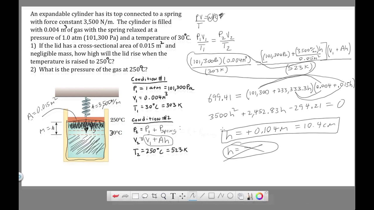 Ch 10 - Gas Laws - Problem # 2 - YouTube