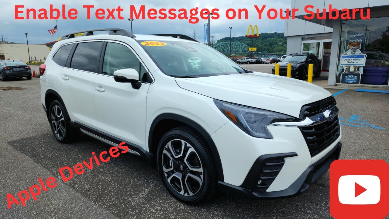 Enable Text Messages on Your Subaru (Apple Devices) - YouTube