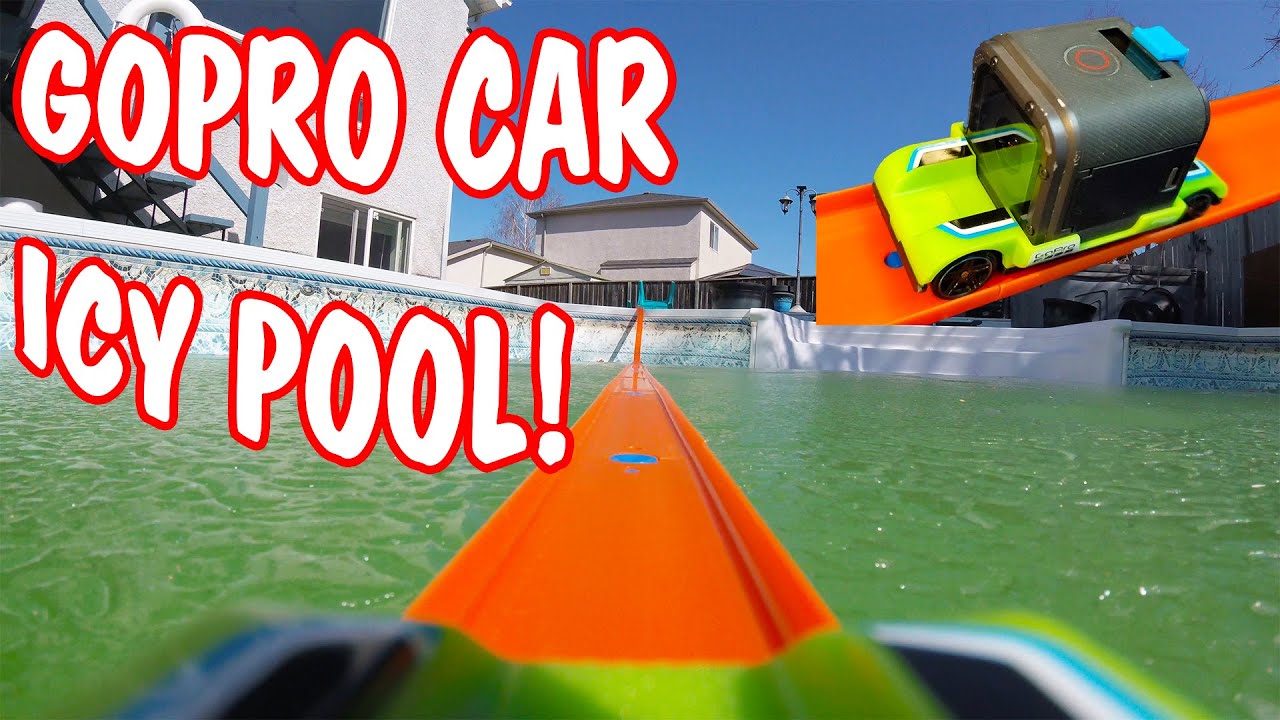 GoPro Hot Wheels across frozen pool - full video - YouTube