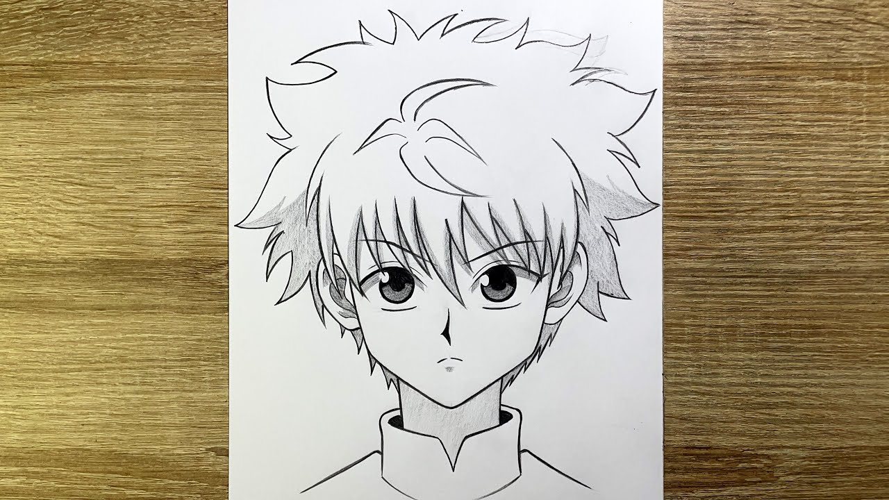Comment dessiner Kirua Zoldik de Hunter x Hunter | Tutoriel dessin ...