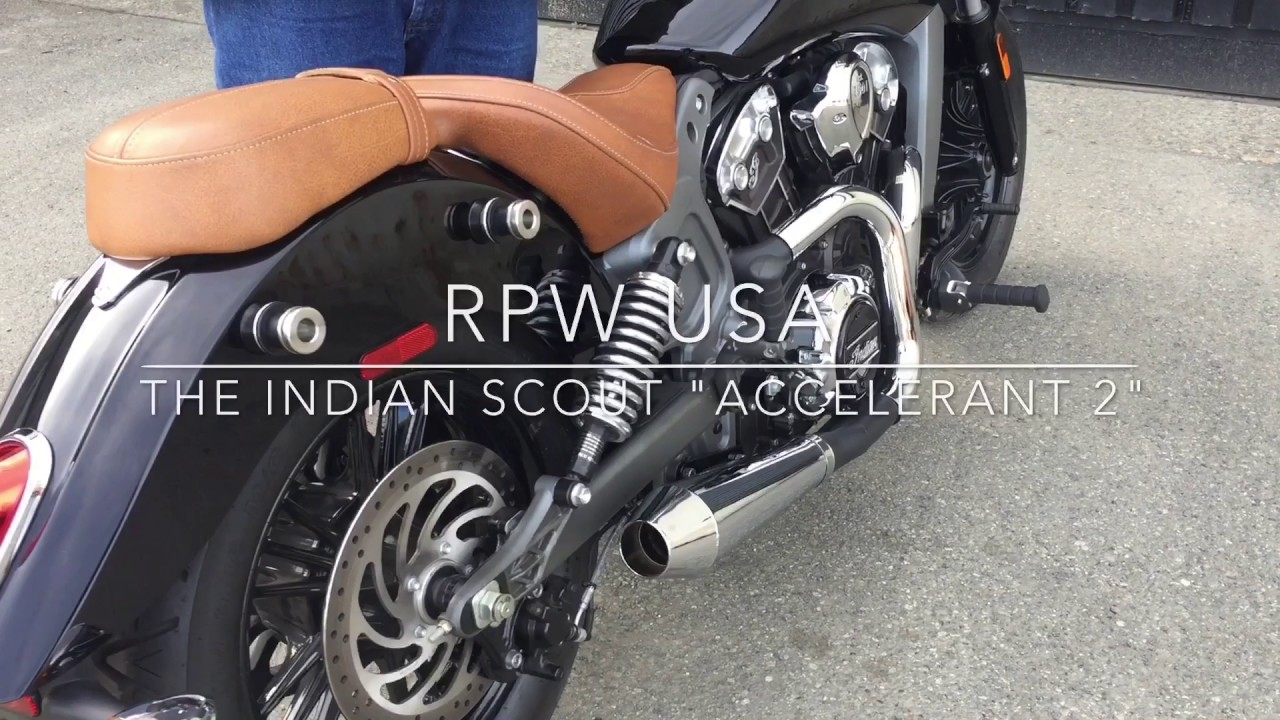 Indian Scout performance exhaust by RPW USA. The "ACCELERANT 2" - YouTube