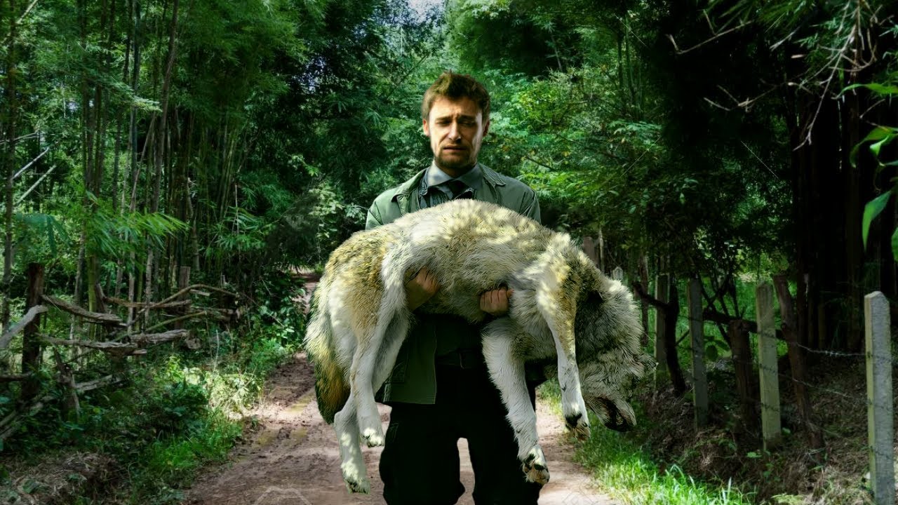 The man Carried the Wounded Wolf to the Vet For Hours. Then Something ...
