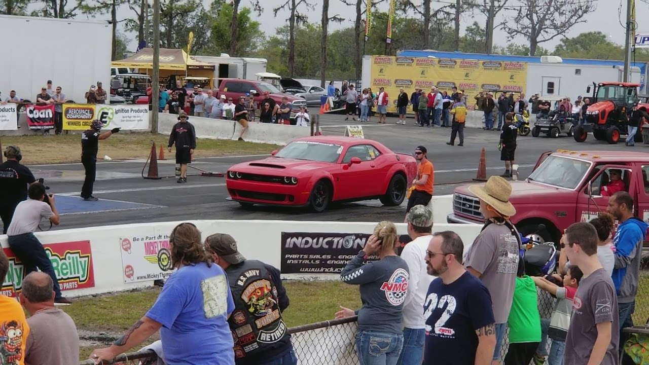 Dodge Demon vs Track Hawk - YouTube