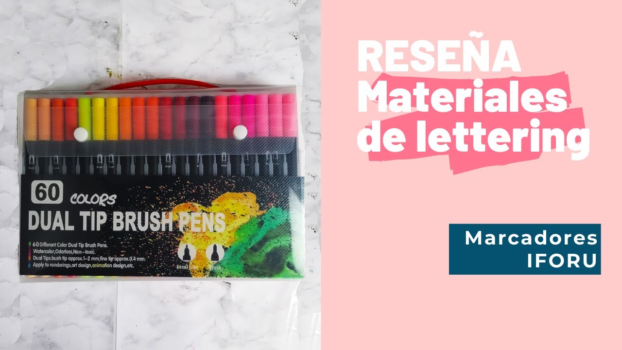 Plumones IFORU | ¿Sirven para lettering? | Reseña y swatches - YouTube