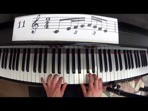 ハノン1番 リズム練習 変奏11（カウント付き） HANON No. 1 Var. 11 - YouTube