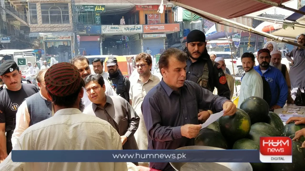 Commissioner Malakand division Riaz Masood Khan in action price check ...
