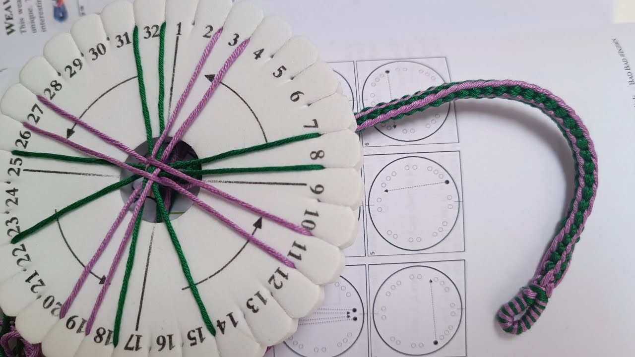 Kumihimo Tutorial Pro Technique Square Section - Variant - YouTube