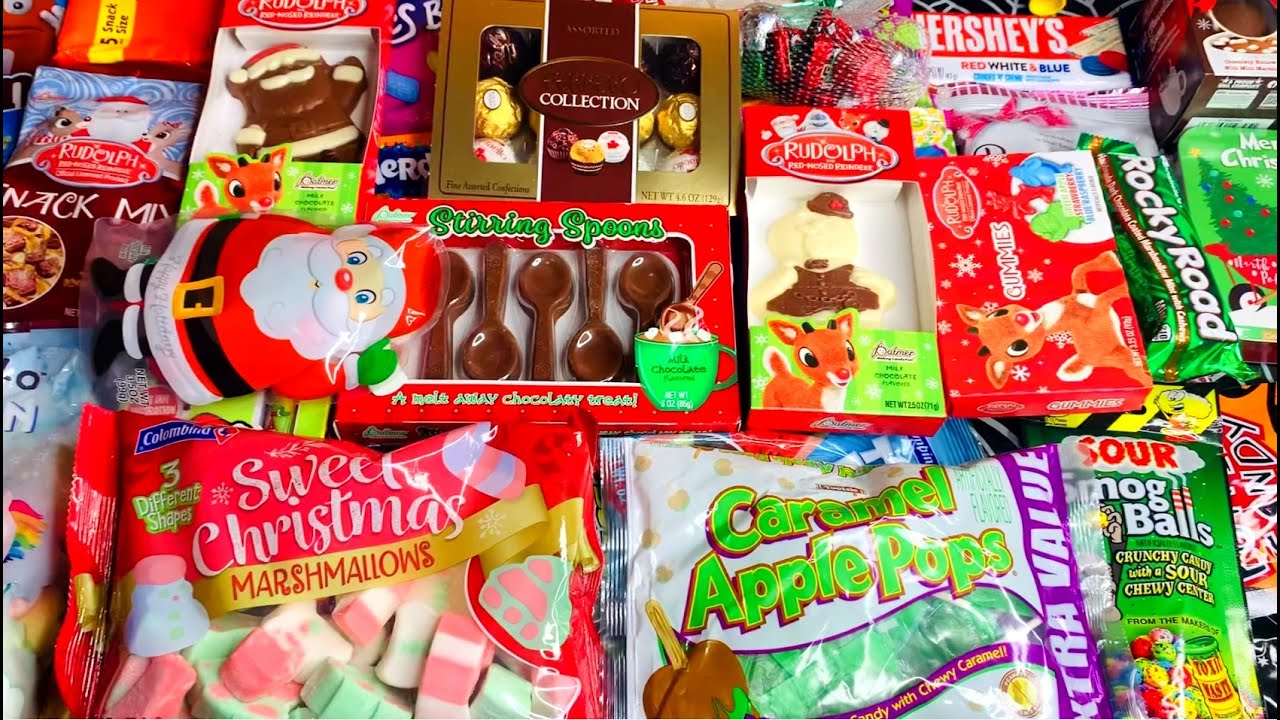 NEW Christmas Candy Cane Marshmallows Halloween Nerd Rope Santa Gummies ...