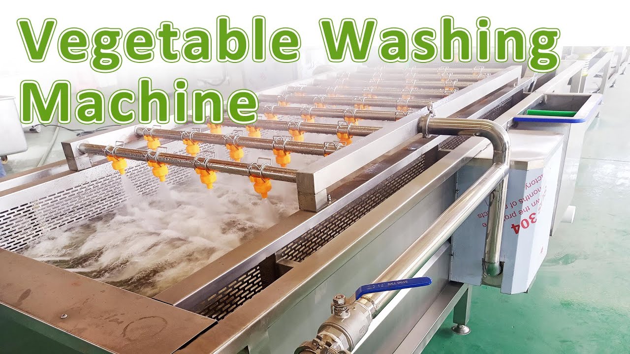 Multi-purpose Vegetable Washing Machine for Food Factory Use - YouTube