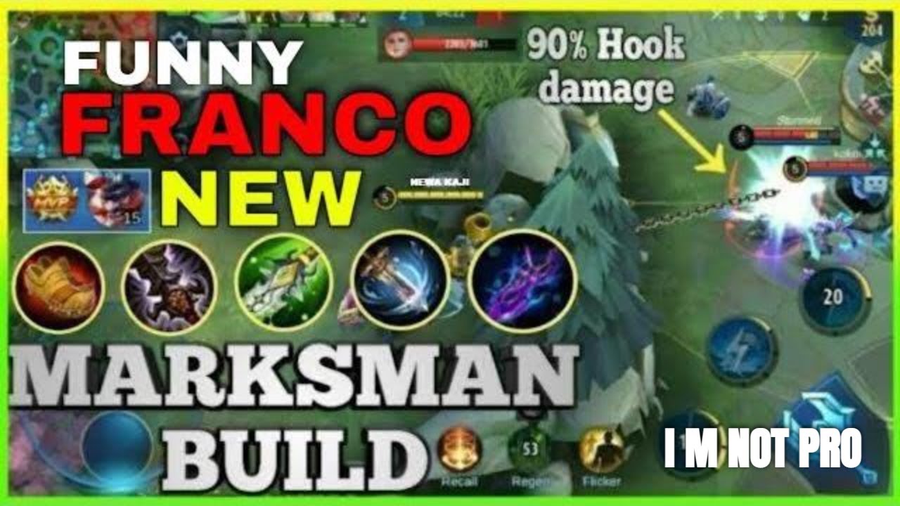 FRANCO MARKSMAN DAMAGE BUILD IS OP 🔥 | #franco #newakaji #mlbb #mm ...