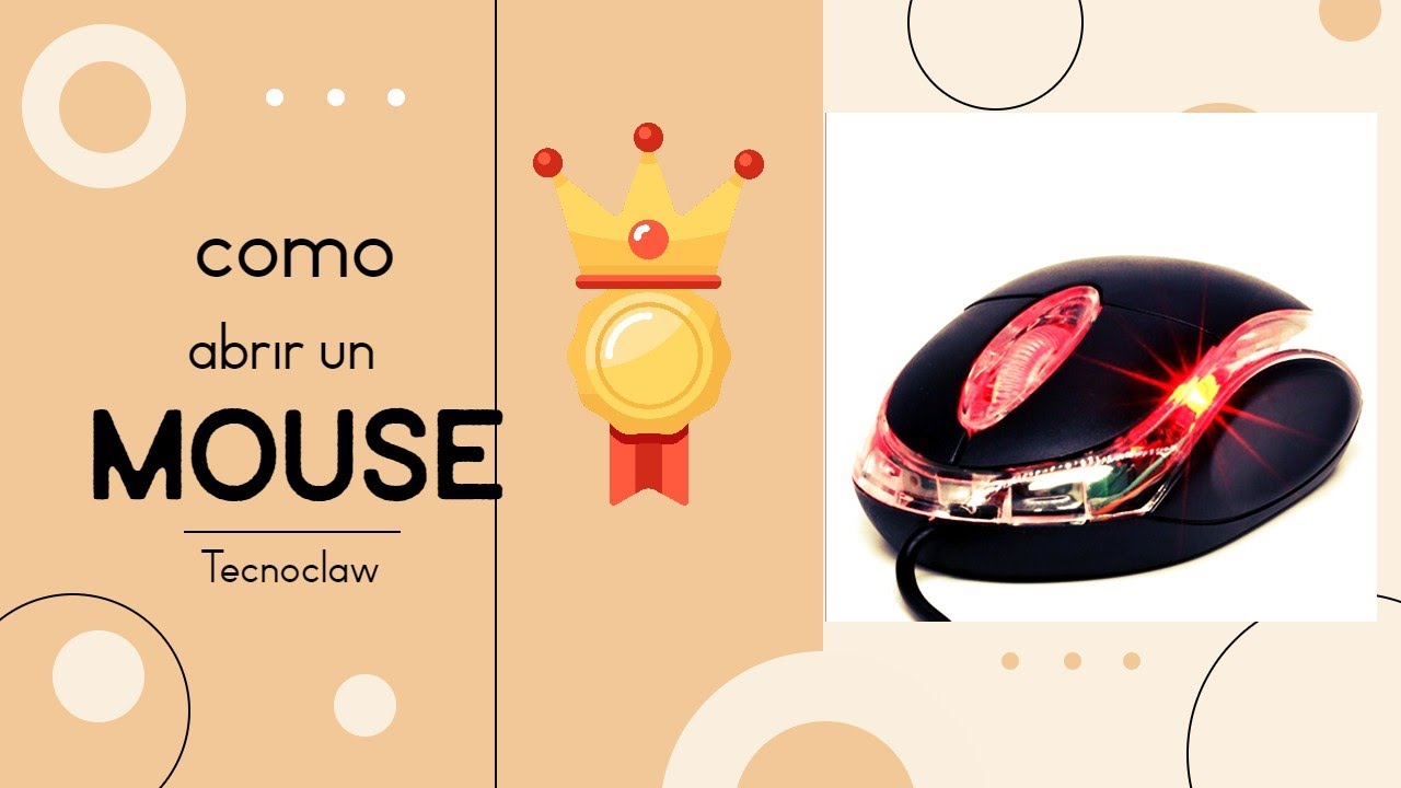 Como abrir un mouse optico y un mouse inalambrico ☑ - YouTube
