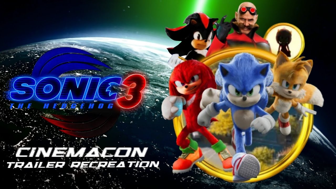 Sonic the Hedgehog 3 (2024 Movie) - Official First Look (Cinemacon Teaser Recreation) - YouTube