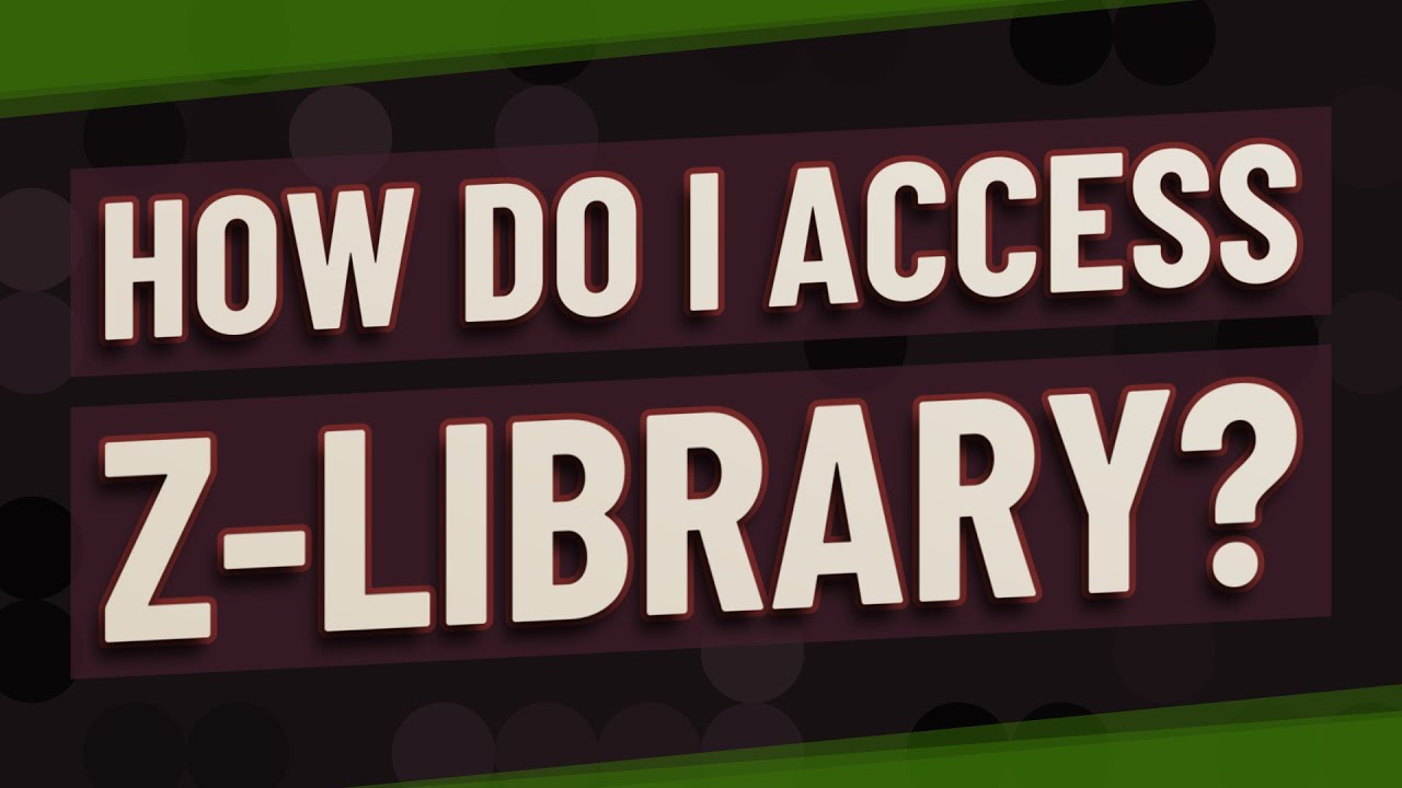 How do I access Z-Library? - YouTube