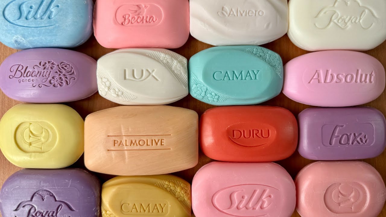 ASMR soap opening HAUL.soaps from different countries.unpacking soaps ...