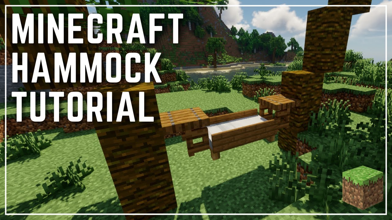 Minecraft - How to Make a Simple Hammock - YouTube