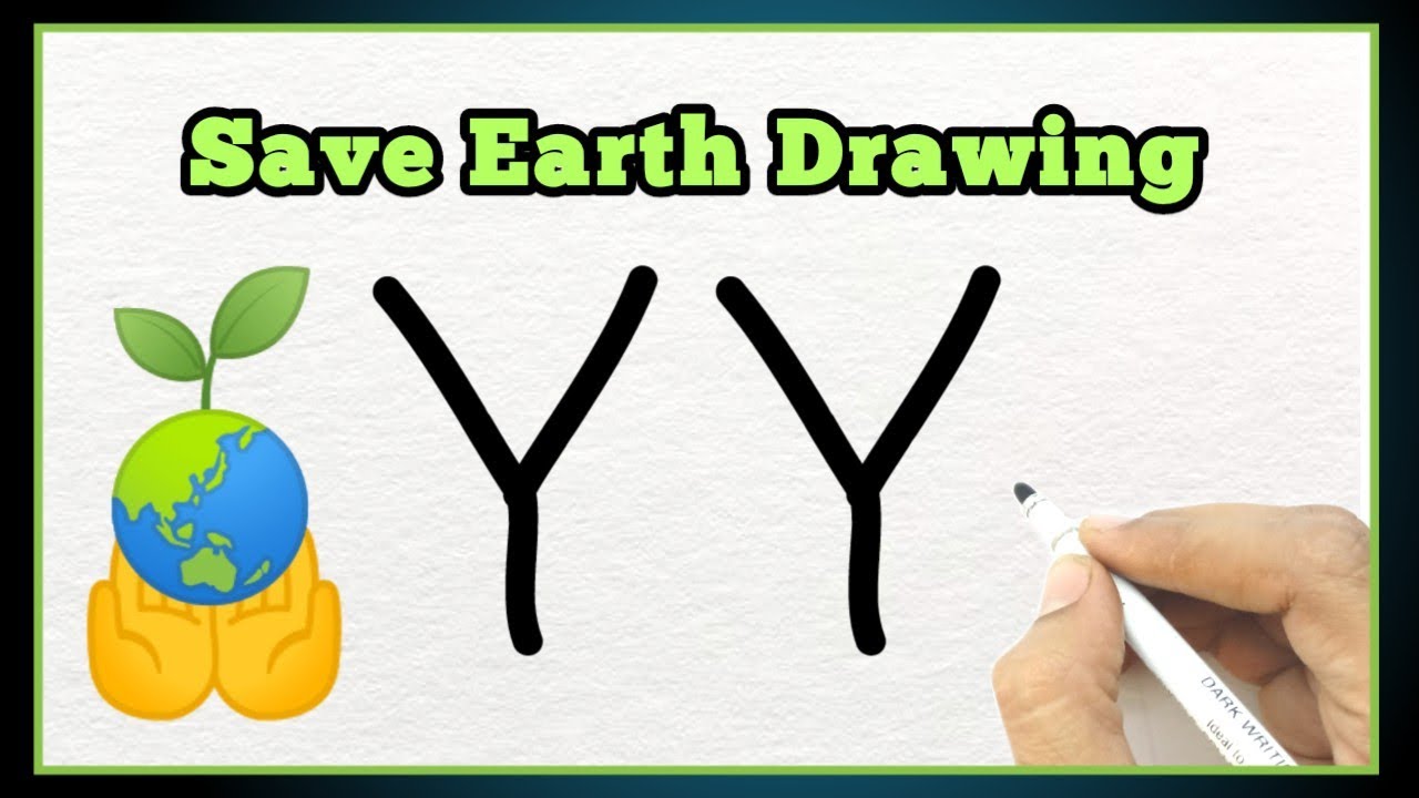 Save🌏Earth🌱Drawing | How to Draw Save Earth | Simple Save Earth Drawing ...