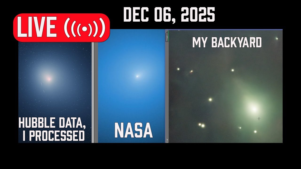 LIVE: Comet 3I ATLAS This Morning – Real Capture From My Telescope ...