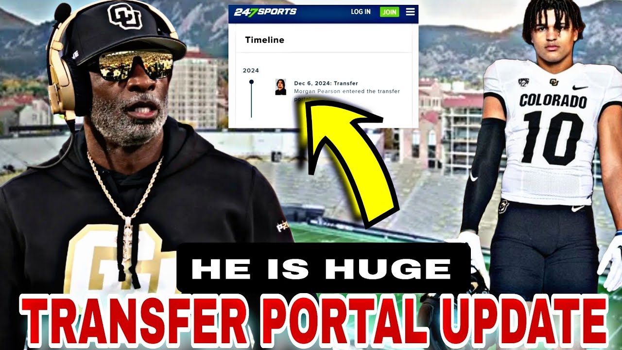 🚨Coach Prime Colorado Buffaloes LB Morgan Pearson SHOCKINGLY Just ...