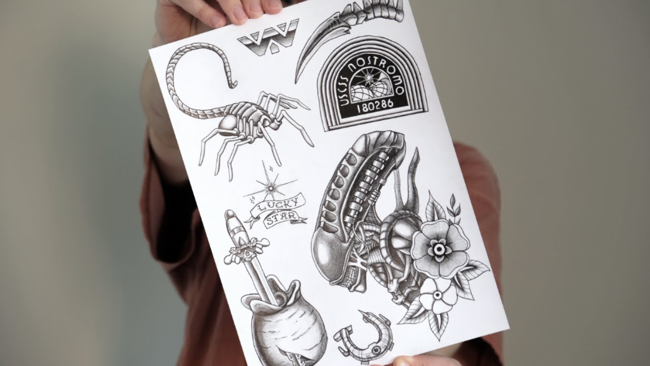 Drawing an Alien Flash Sheet! - YouTube