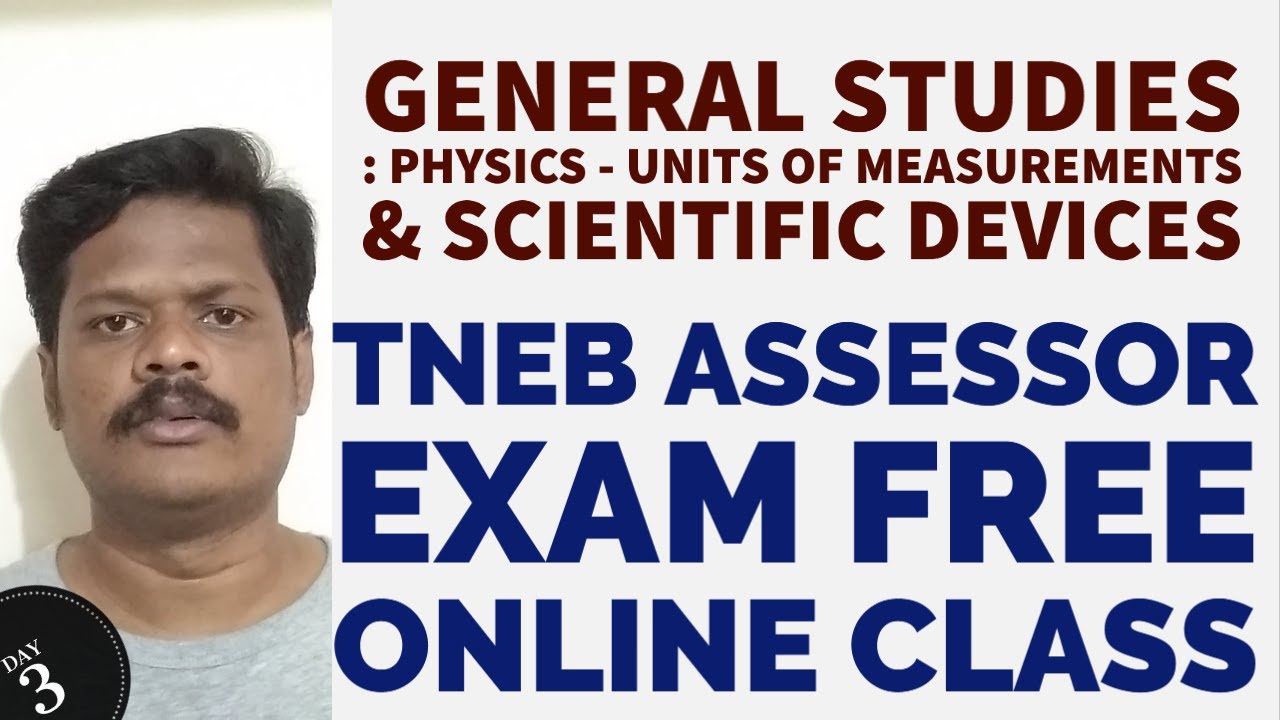 TNEB ASSESSOR 2020|Physics Units of Measurements & Scientific Devices ...