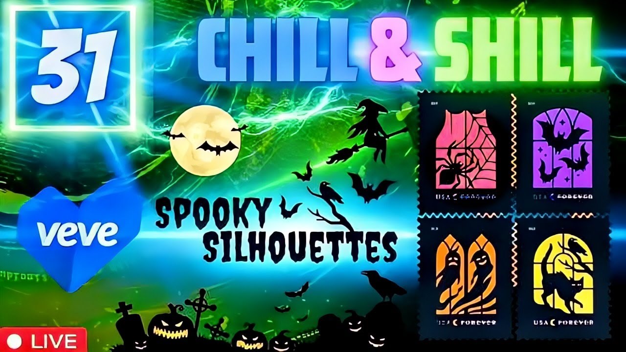 31st Livestream. VeVe Spooky Silhouettes Stamp drop, (Chill & Shill ...