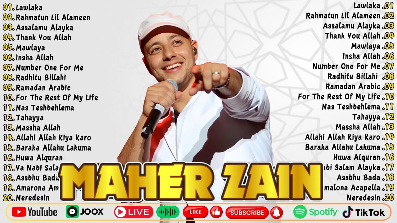Maher Zain Best Arabic Songs 2025 🎇 Rahmatun Lil Alameen, Ya Nabi Salam ...