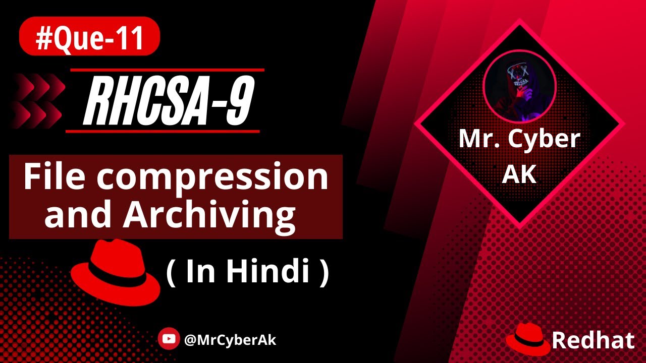 RHCSA Exam Questions || File compression and archiving || RHEL9 - YouTube