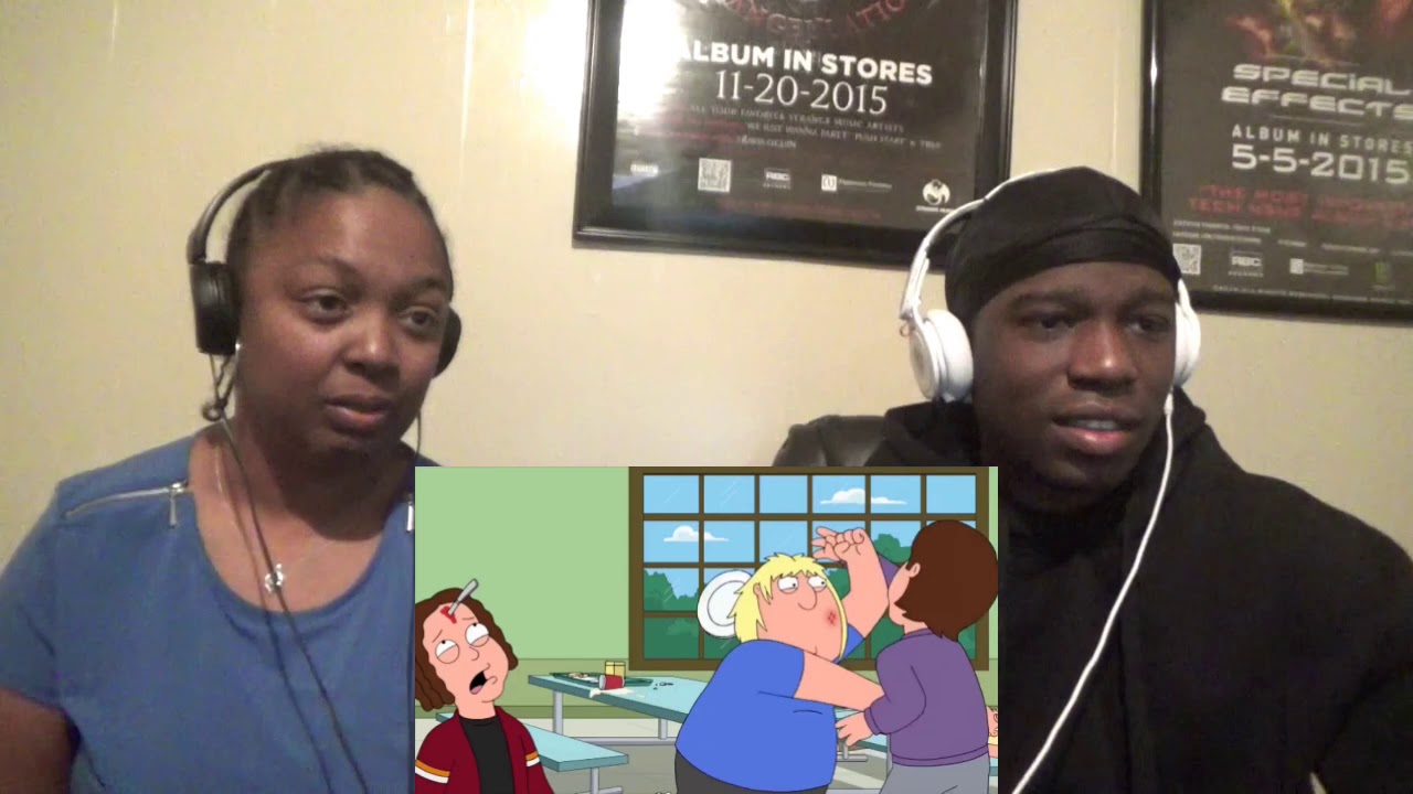 Family guy - Chris and Meg Fight the whole School Reaction!! - YouTube