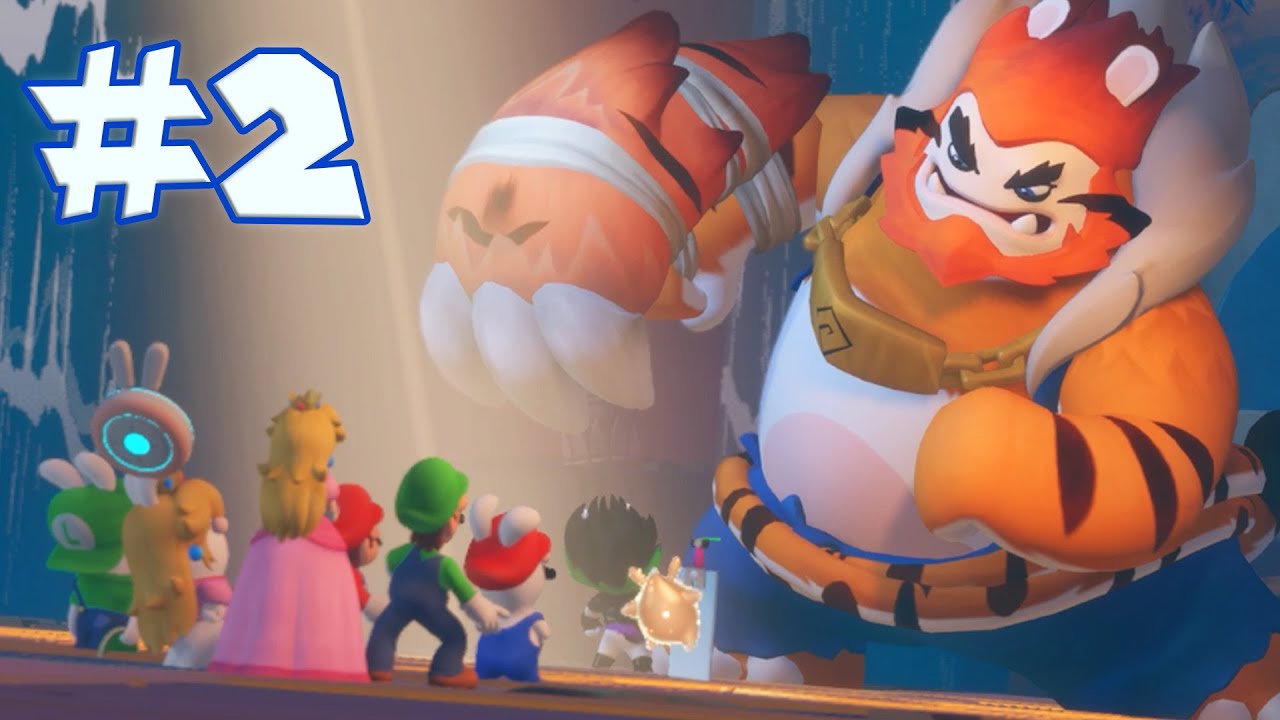 Mario + Rabbids Sparks Of Hope - Giant Wildclaw Battle Gameplay ...