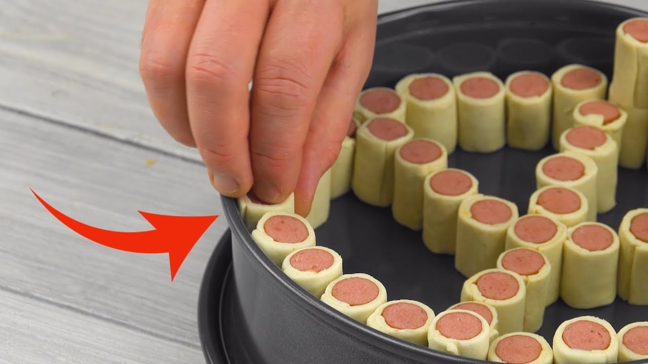 Cut Up 6 Hot Dogs & Stack Them Like THIS In The Cake Pan – How Cool ...