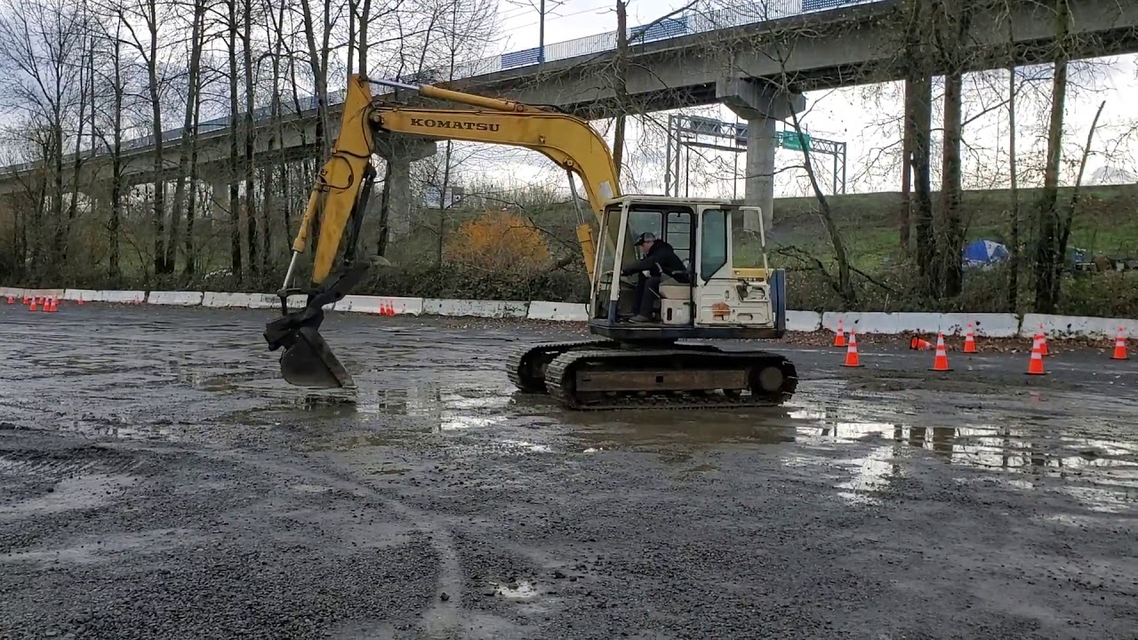 1992 Komatsu PC90 1 Hydraulic Excavator - YouTube