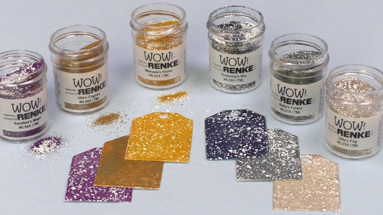 WOW! - Embossing Powder - Colour Blends - YouTube