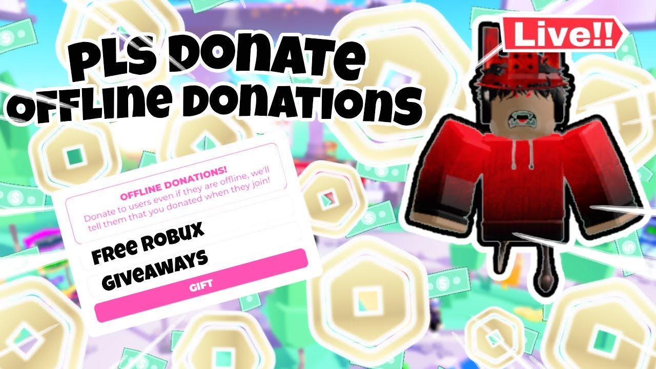 🔴 Roblox Pls Donate | Live Stream ( Donating to Viewers ) - im sick ...