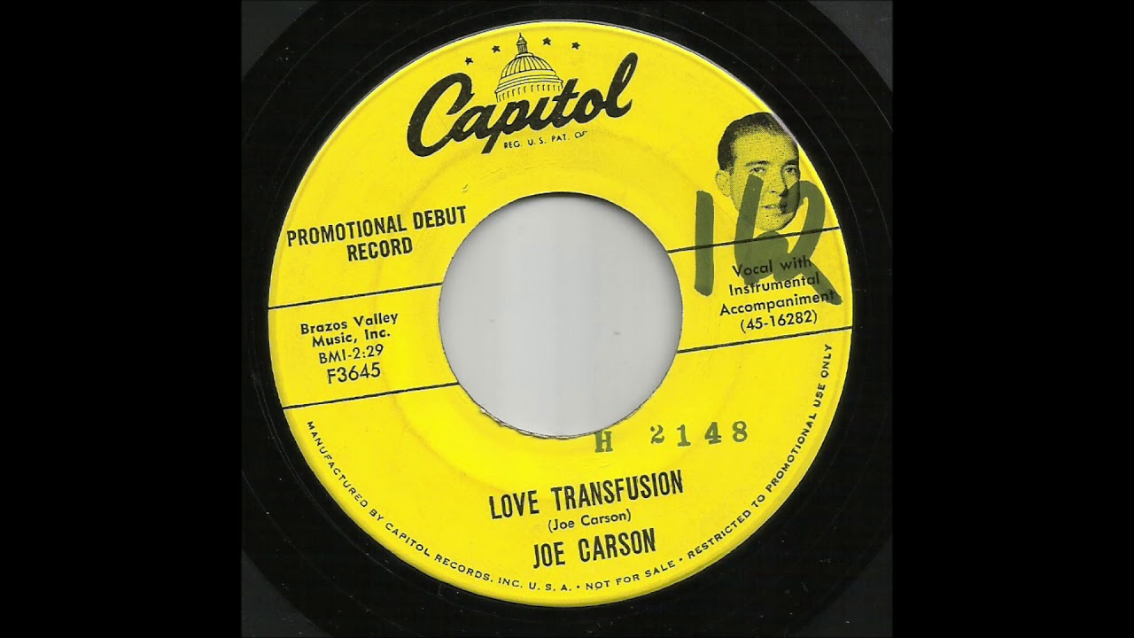 Joe Carson - Love Transfusion - YouTube