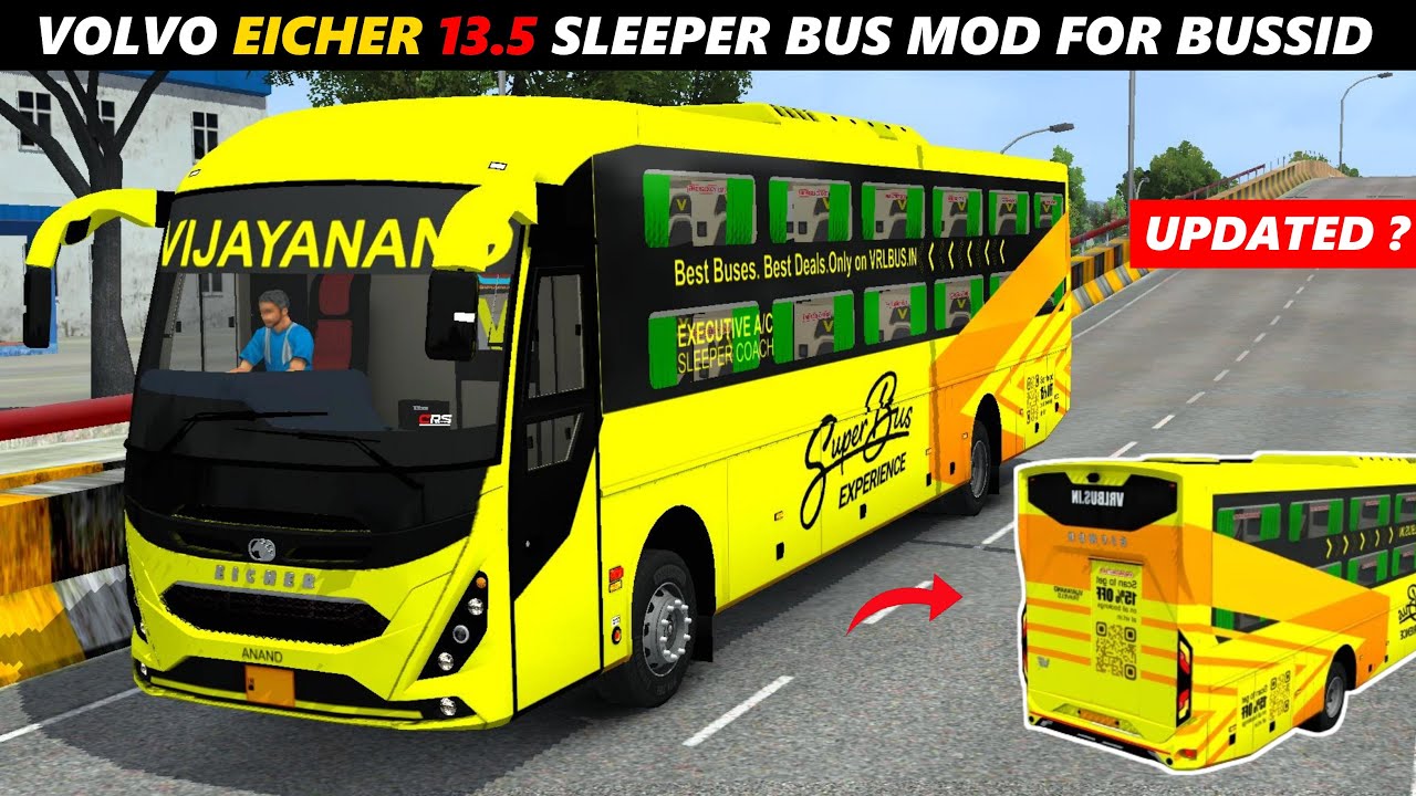 DOWNLOAD VRL VOLVO EICHER 13.5m SLEEPER BUS MOD FOR BUS SIMULATOR ...