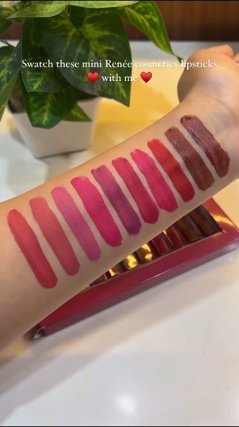 Swatch these mini Renée cosmatics lipsticks with Me💄👄 ...