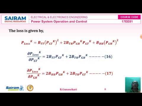 Lecture Video4_17EE81_Module-2_Short Term H - T Scheduling using gamma-lamda Iterations_R ...