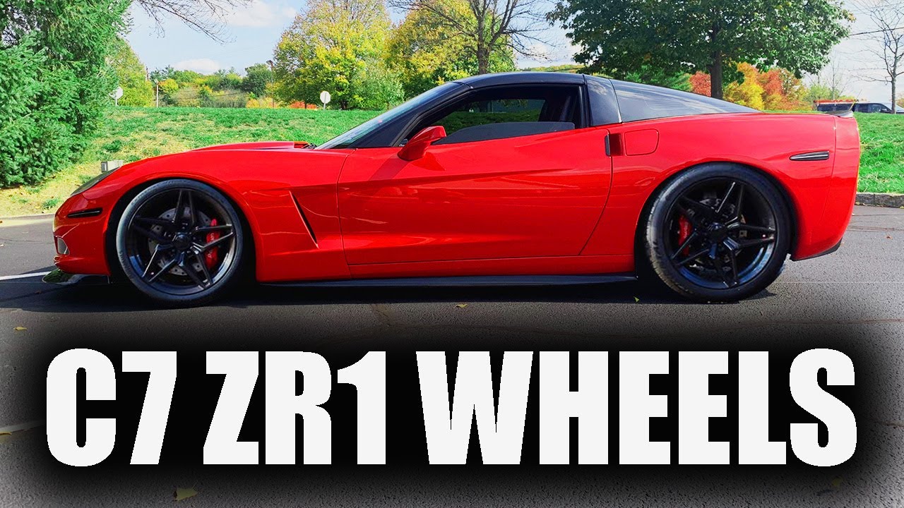 Putting C7 ZR1 wheels on my base C6 Corvette! Bad idea? - YouTube
